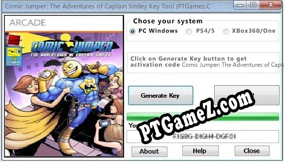 Comic Jumper: The Adventures of Captain Smiley gerador de chaves ...