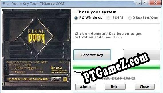 chave de ativação Final Doom » PTGamez.com torrent jogos