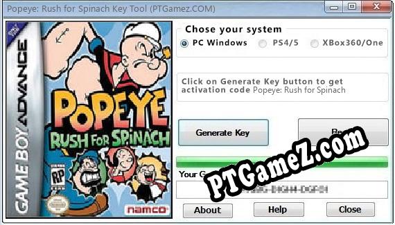 gerador de chaves Popeye: Rush for Spinach » PTGamez.com torrent jogos
