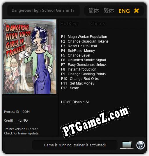 Dangerous High School Girls in Trouble!: Cheats, Trainer +12 [FLiNG] » PTGamez.com torrent jogos