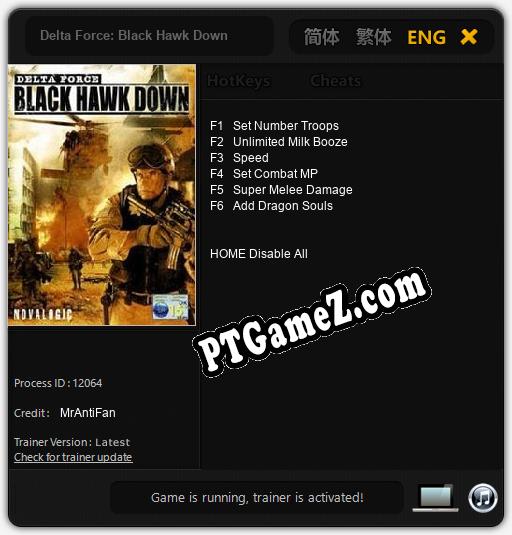 Delta Force: Black Hawk Down: Cheats, Trainer +6 [MrAntiFan] » PTGamez.com torrent jogos