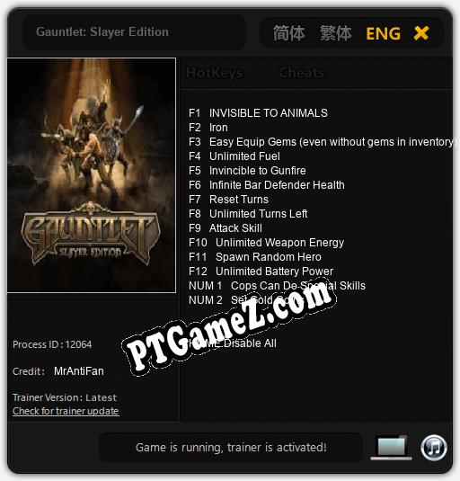 Gauntlet: Slayer Edition: Trainer +14 [v1.1] » PTGamez.com torrent jogos