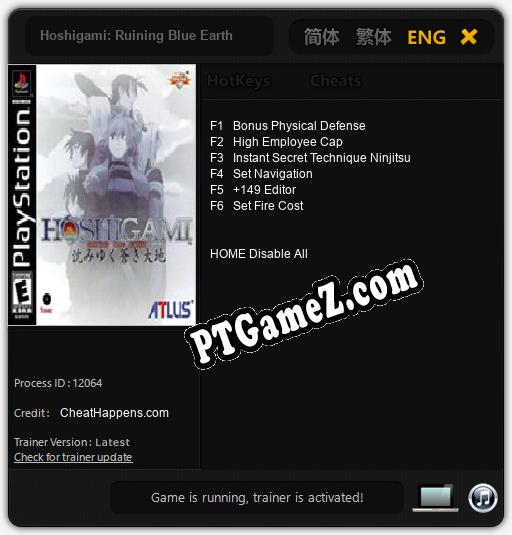 Hoshigami: Ruining Blue Earth: Treinador (V1.0.78) » PTGamez.com ...
