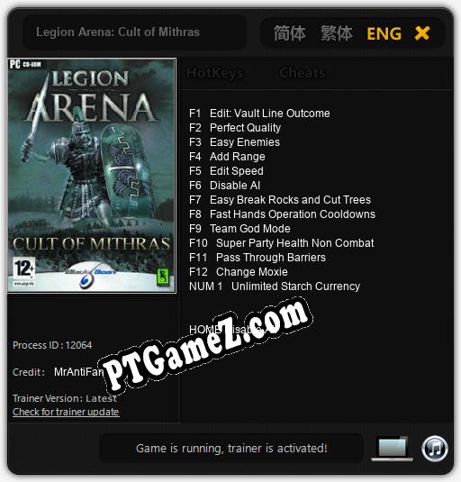 Legion Arena: Cult of Mithras: Cheats, Trainer +13 [MrAntiFan ...