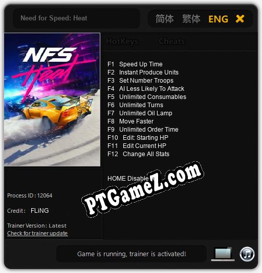 Need for Speed: Heat: Cheats, Trainer +12 [FLiNG] » PTGamez.com torrent ...