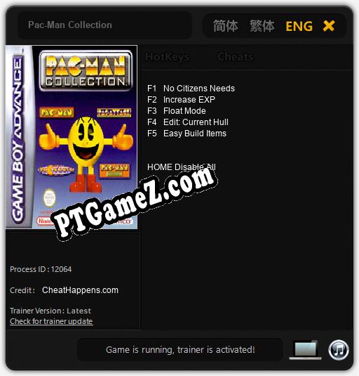 Pac-Man Collection: Trainer +5 [v1.2] » PTGamez.com torrent jogos