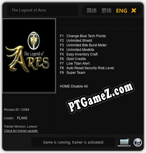 The Legend of Ares: Cheats, Trainer +9 [FLiNG] » PTGamez.com torrent jogos
