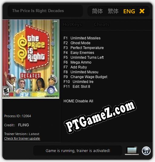 The Price Is Right: Decades: Trainer +11 [v1.5] » PTGamez.com torrent jogos