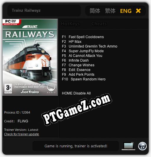 Trainz Railwayz: Cheats, Trainer +10 [FLiNG] » PTGamez.com torrent jogos